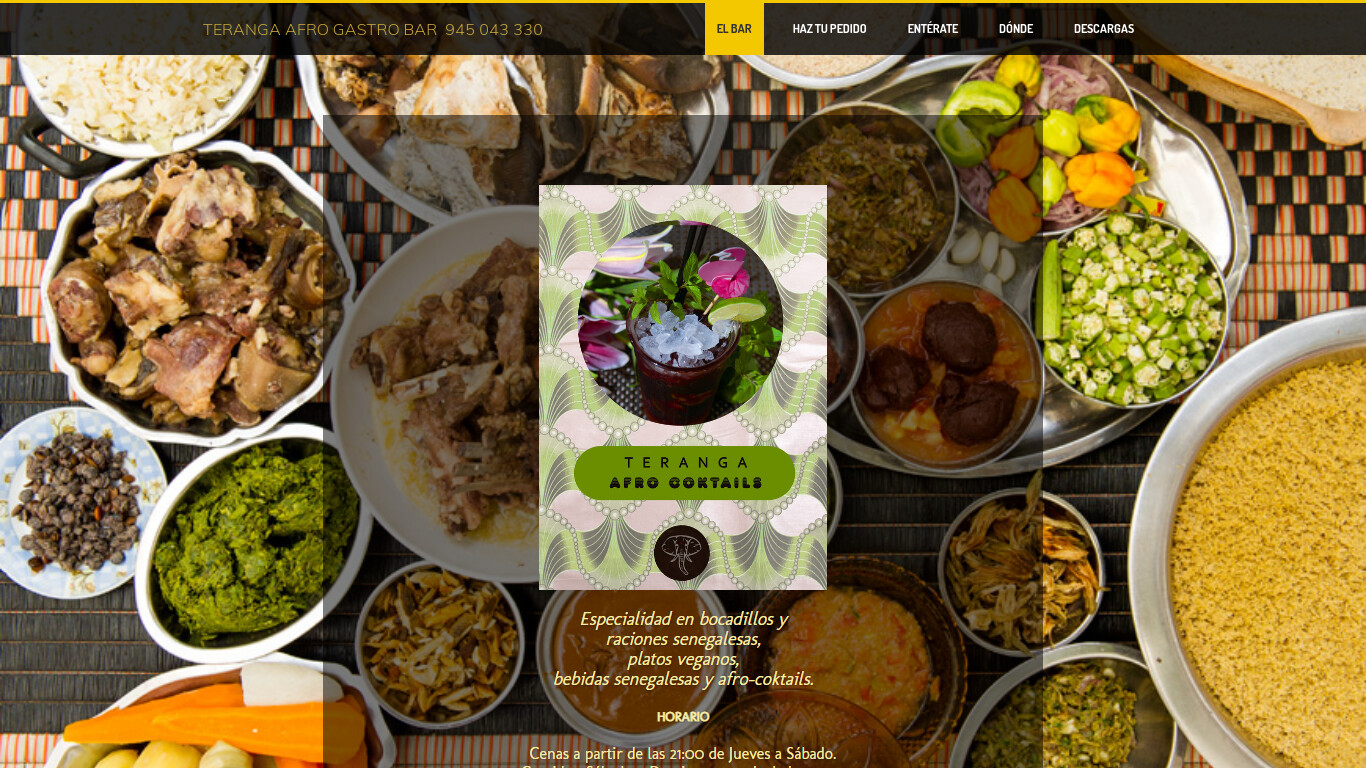 Teranga Afro Gastro Bar • Restaurantes "Verdes" • Lo Más Sano
